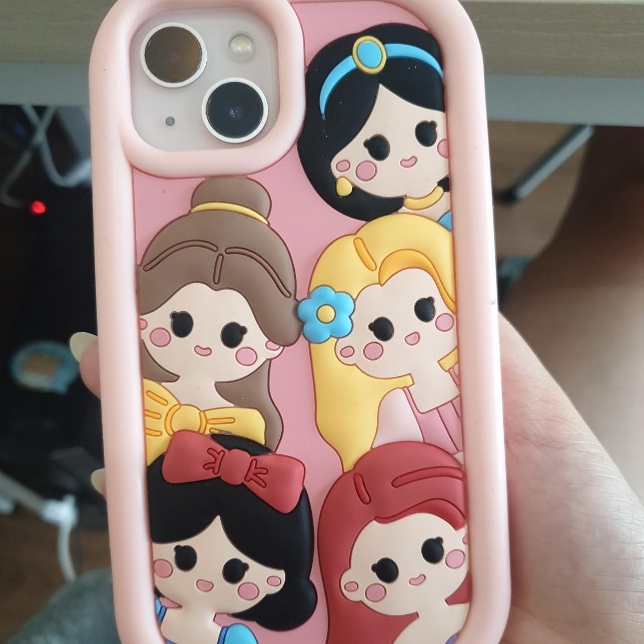 cute pink princess shaped iphone phone case - Depop