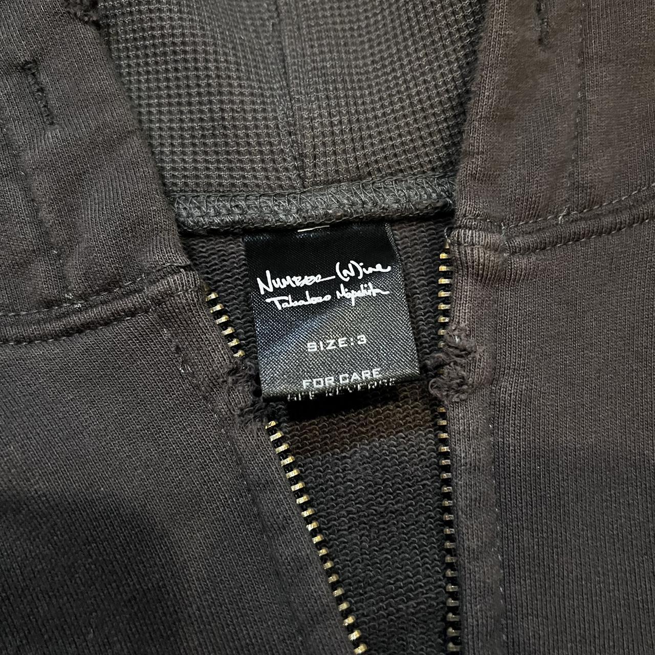 SS04 number nine double skull zip up condition:... - Depop