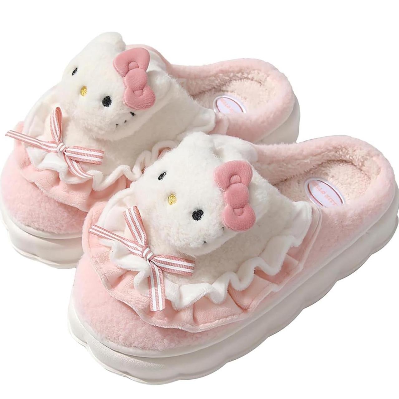 Sanrio Hello Kitty Slippers, Slip On Non-slip Soft... - Depop
