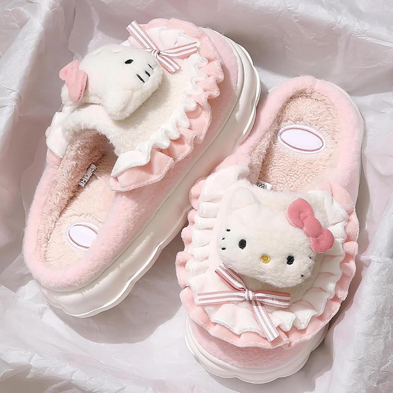 Sanrio Hello Kitty Slippers, Slip On Non-slip Soft... - Depop