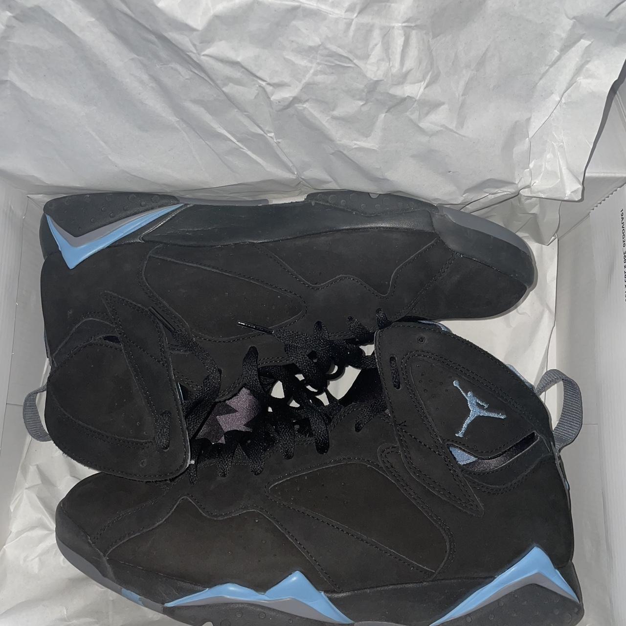 *A quick steal !*Black and baby blue jordan 7. Great... - Depop