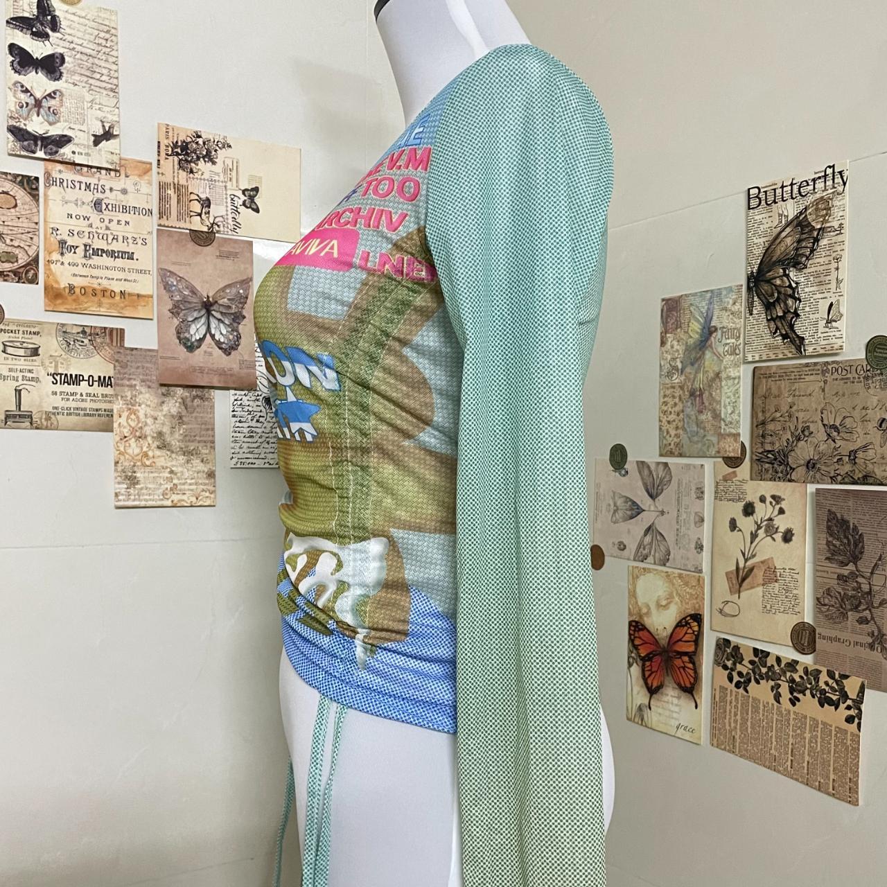 Cartoon Animation Printed Mesh T-Shirt, Round Neck... - Depop