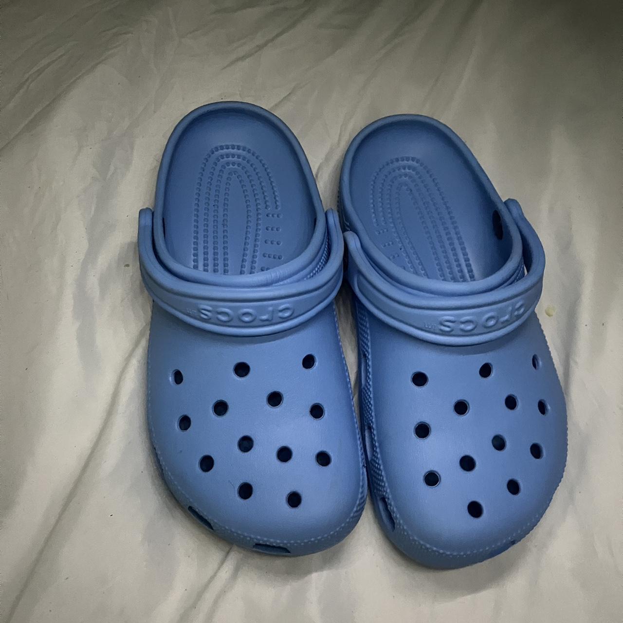 Crocs size 4 in men 6 in women Light blue - Depop