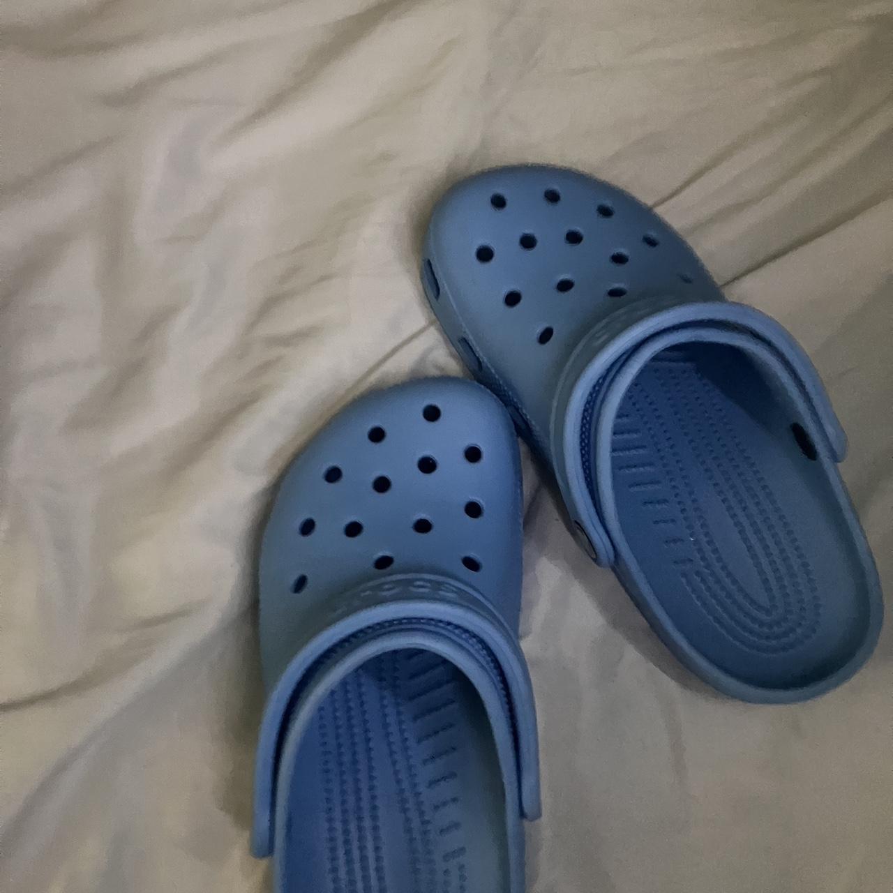 Crocs size 4 in men 6 in women Light blue - Depop
