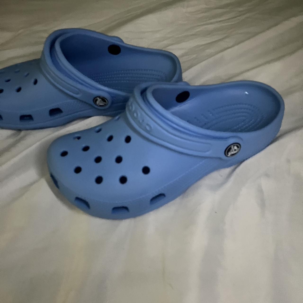 Crocs size 4 in men 6 in women Light blue - Depop