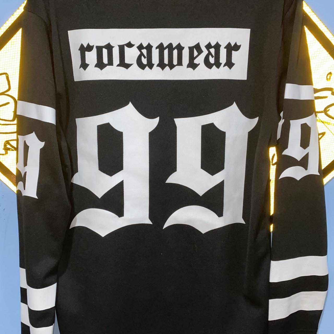 Early 2000s rocawear hockey jersey in great... - Depop