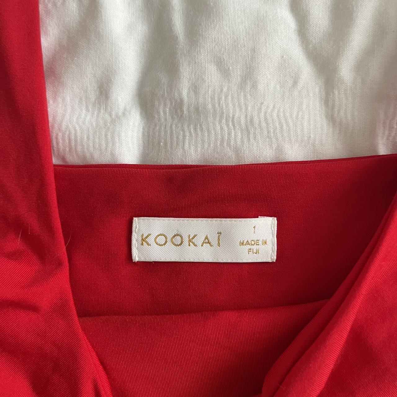 Kookai red crop. Worn once - Depop