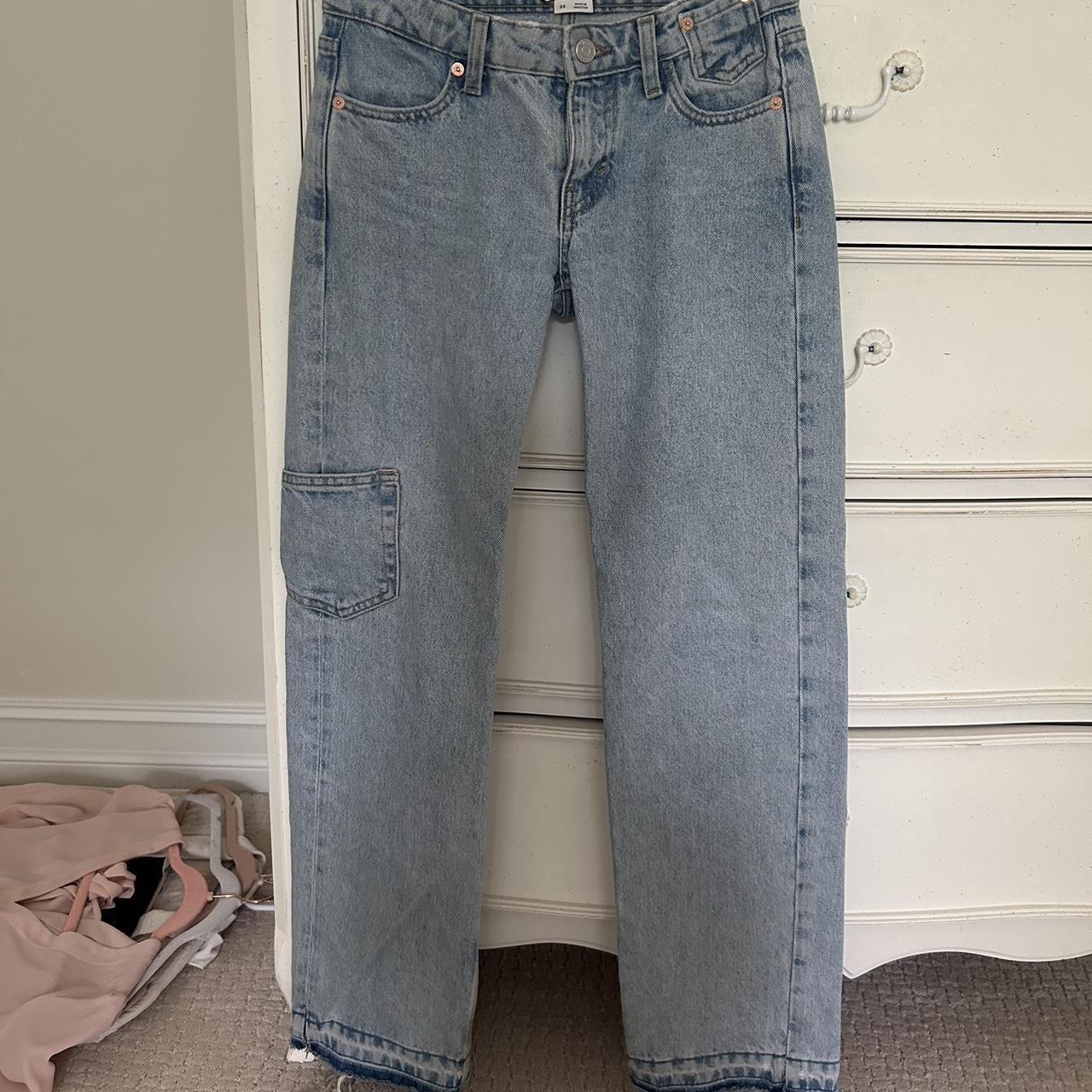 Weekday Modulate Deconstructed Jeans Worn 3... - Depop