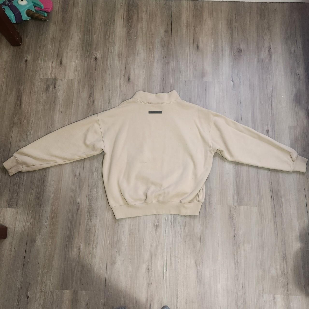 small cream essentials mock neck -supa fire and... - Depop