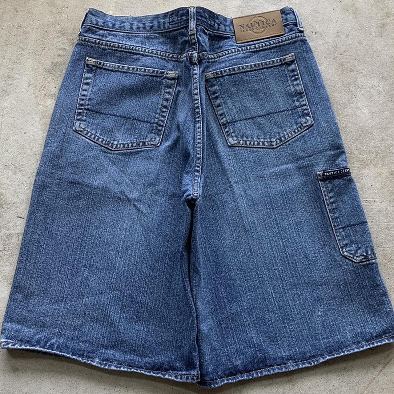 Y2K NAUTICA CARPENTER BAGGY JORTS 💙💙 Measures 36... - Depop