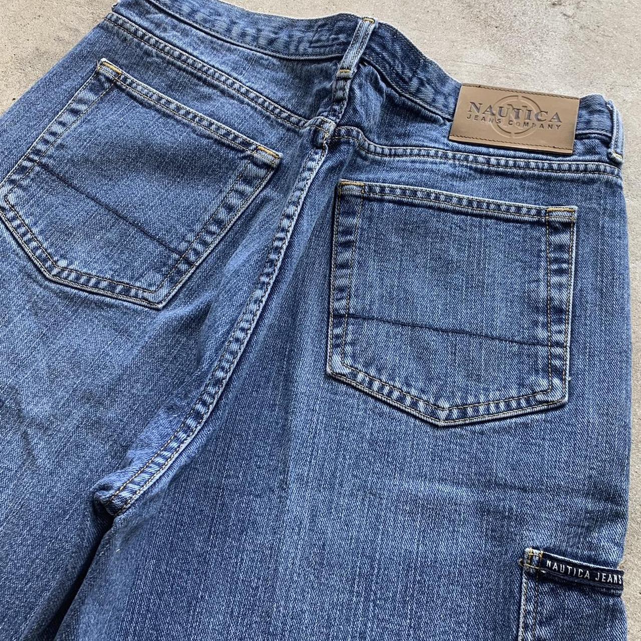 Y2K NAUTICA CARPENTER BAGGY JORTS 💙💙 Measures 36... - Depop