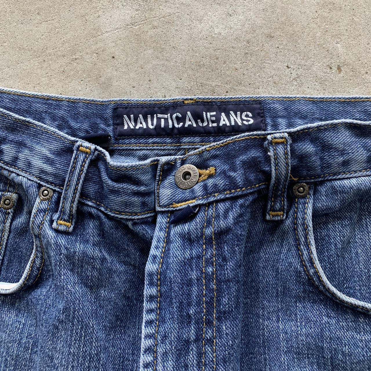 Y2K NAUTICA CARPENTER BAGGY JORTS 💙💙 Measures 36... - Depop