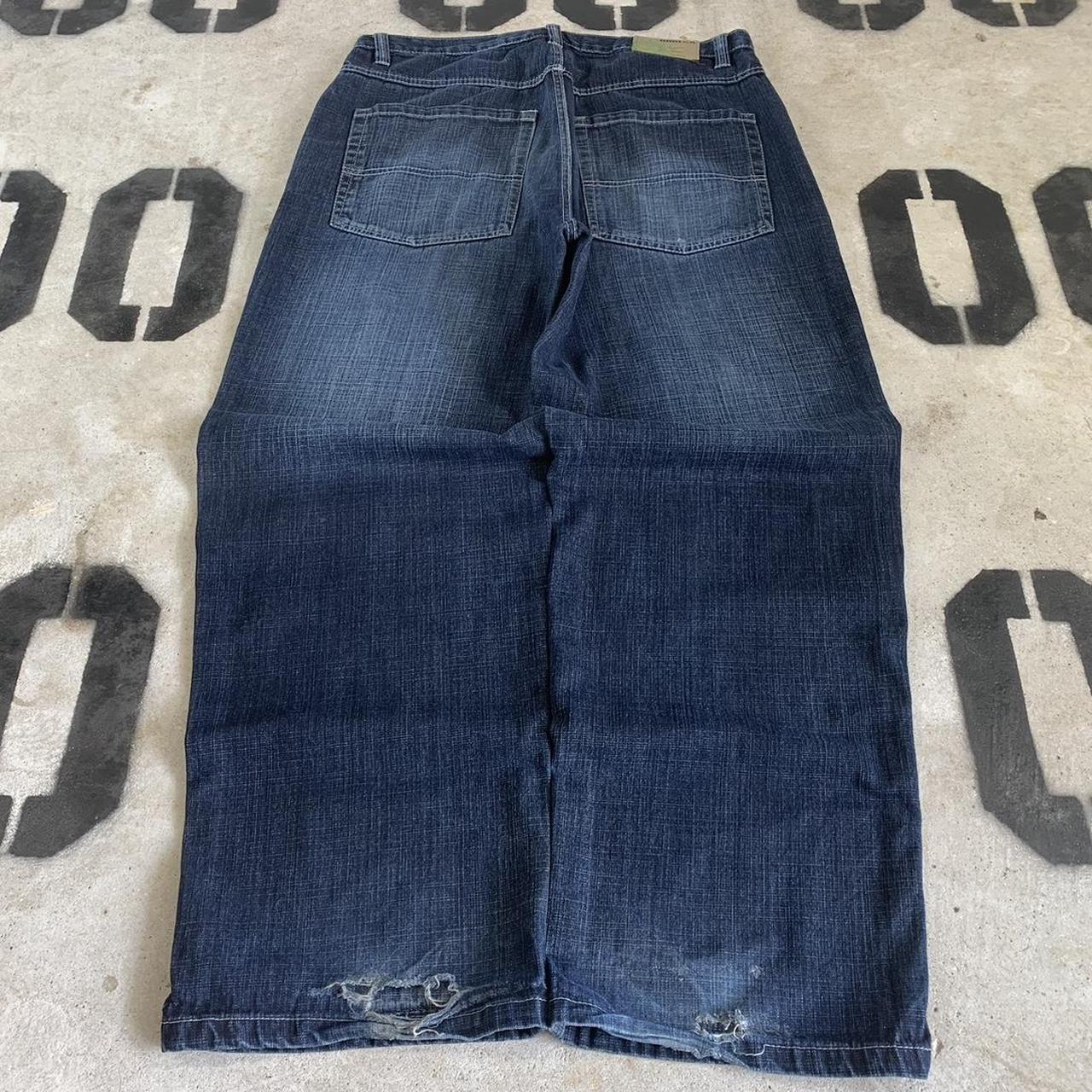 Y2K DODECA 2000s BAGGY JEANS 💙🖤 Measures 36 waist,... - Depop