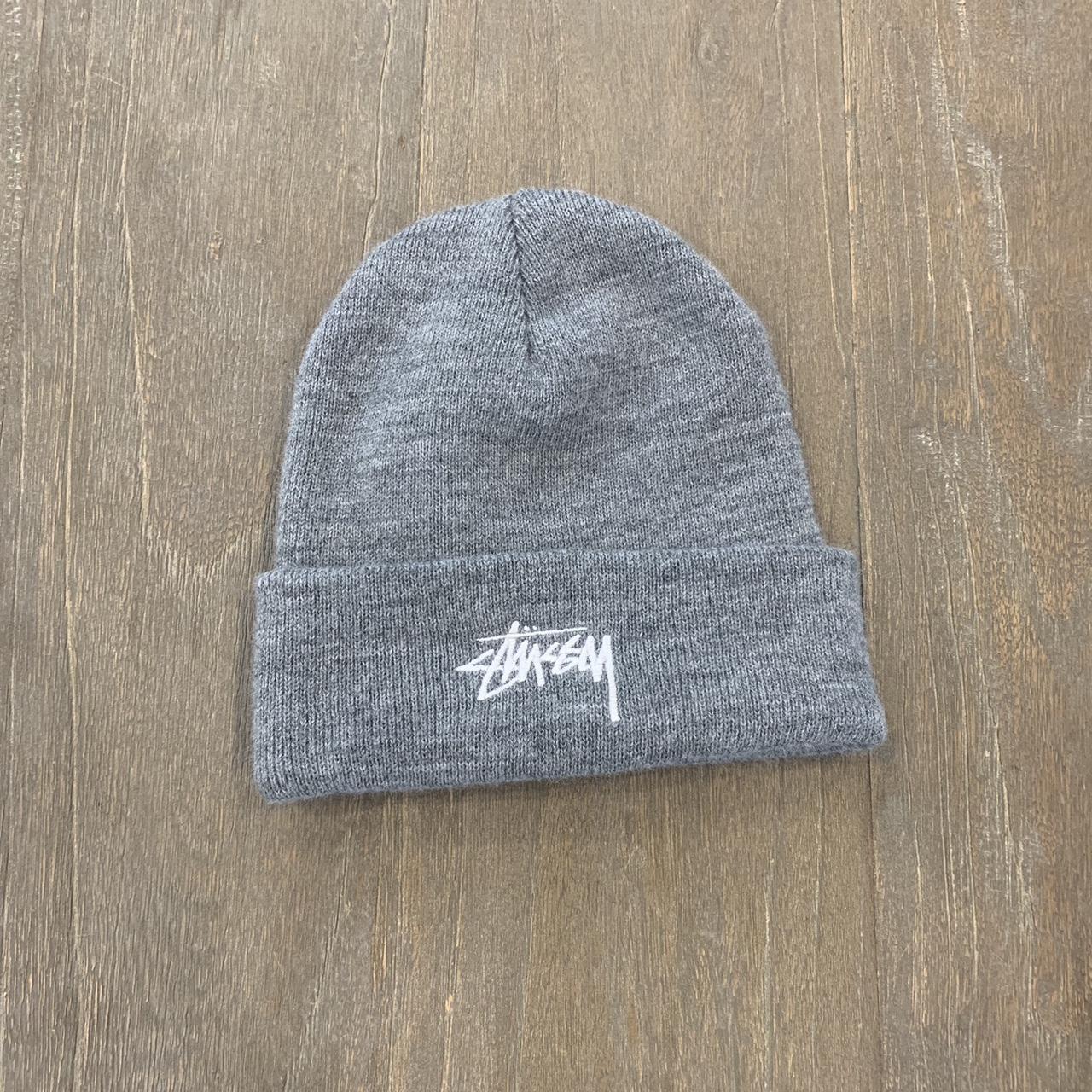 Grey Stüssy beanie Never worn One Size #stussy - Depop
