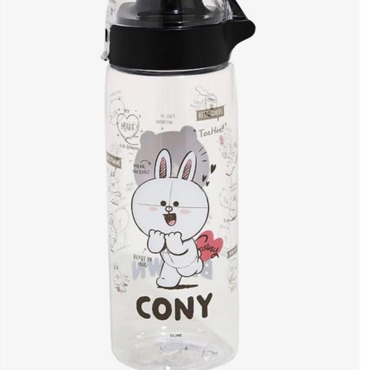 Line Friends Cony & Brown Water Bottle Line cute... - Depop