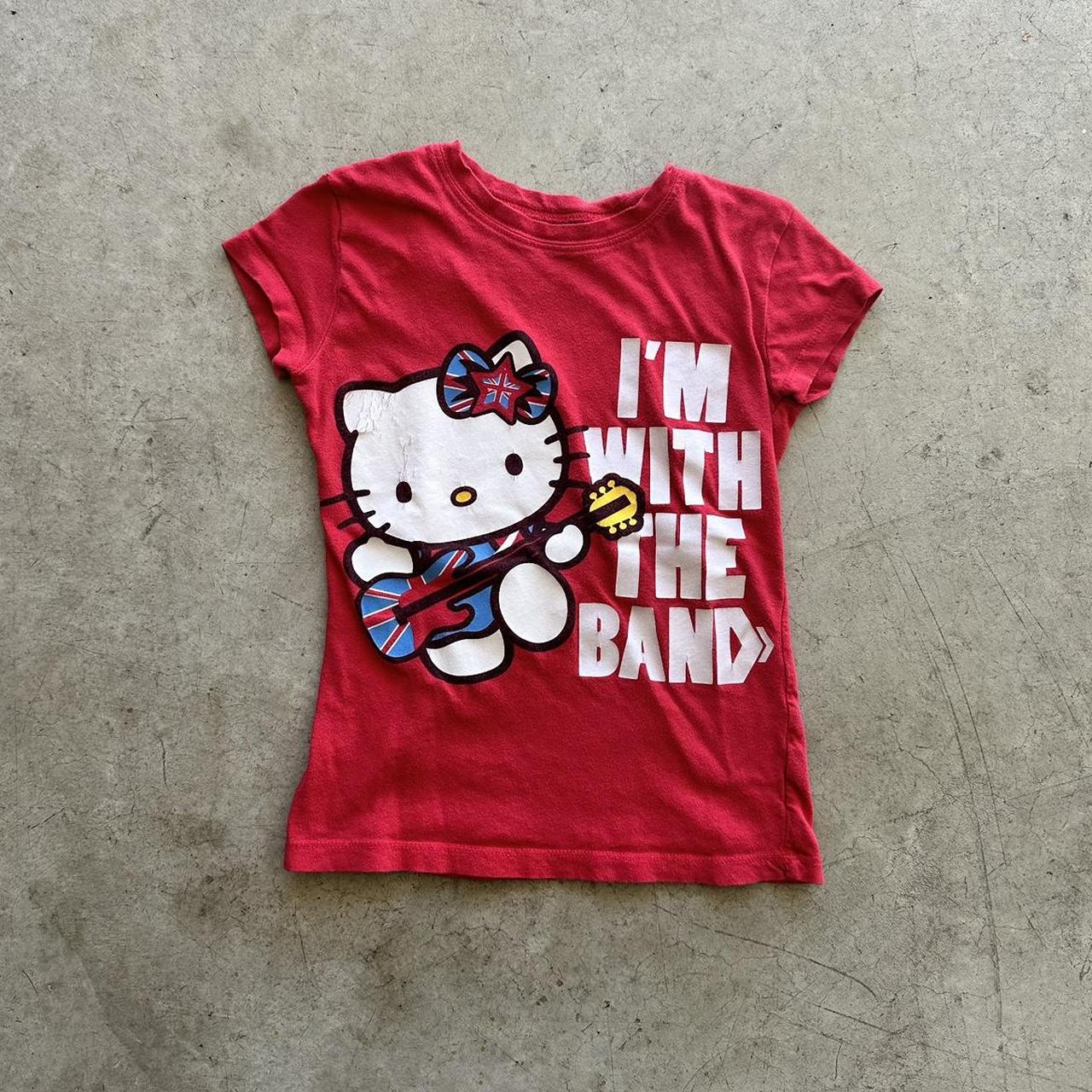 Y2K Hello Kitty Baby Tee • kids size medium (women’s... - Depop