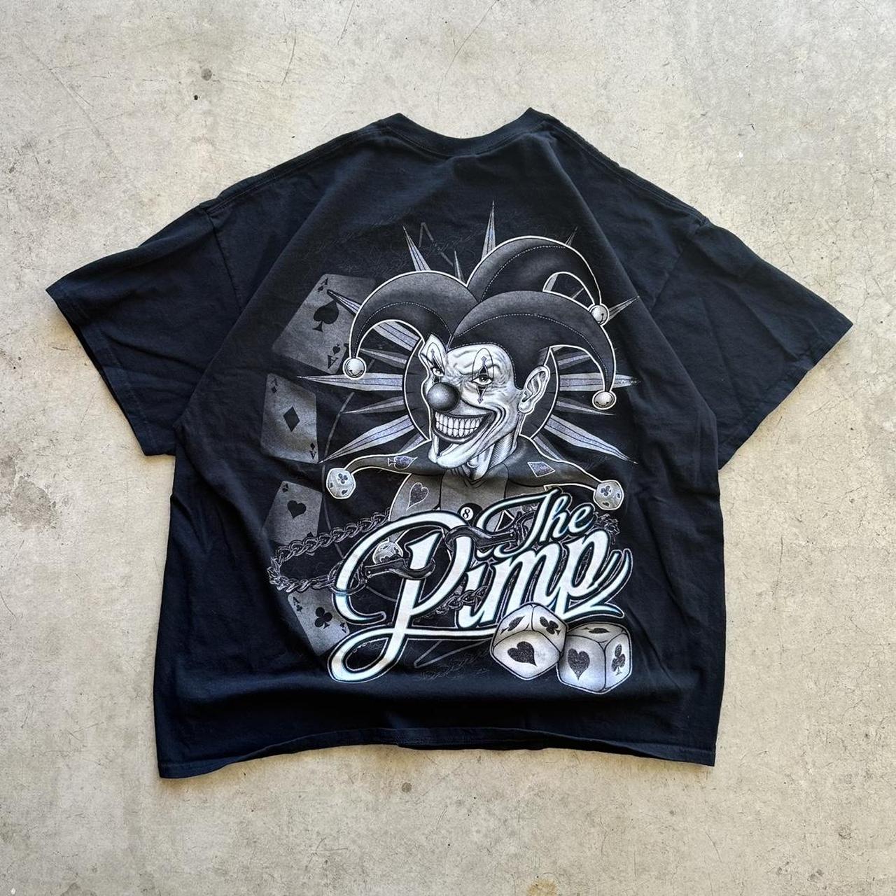 Late 2000s Grungy Pimp Tee • men’s 2xl but fits... | Depop