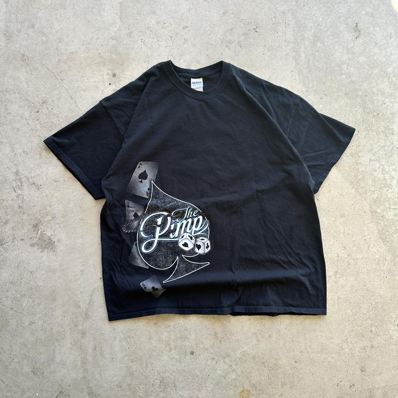 Late 2000s Grungy Pimp Tee • men’s 2xl but fits... | Depop