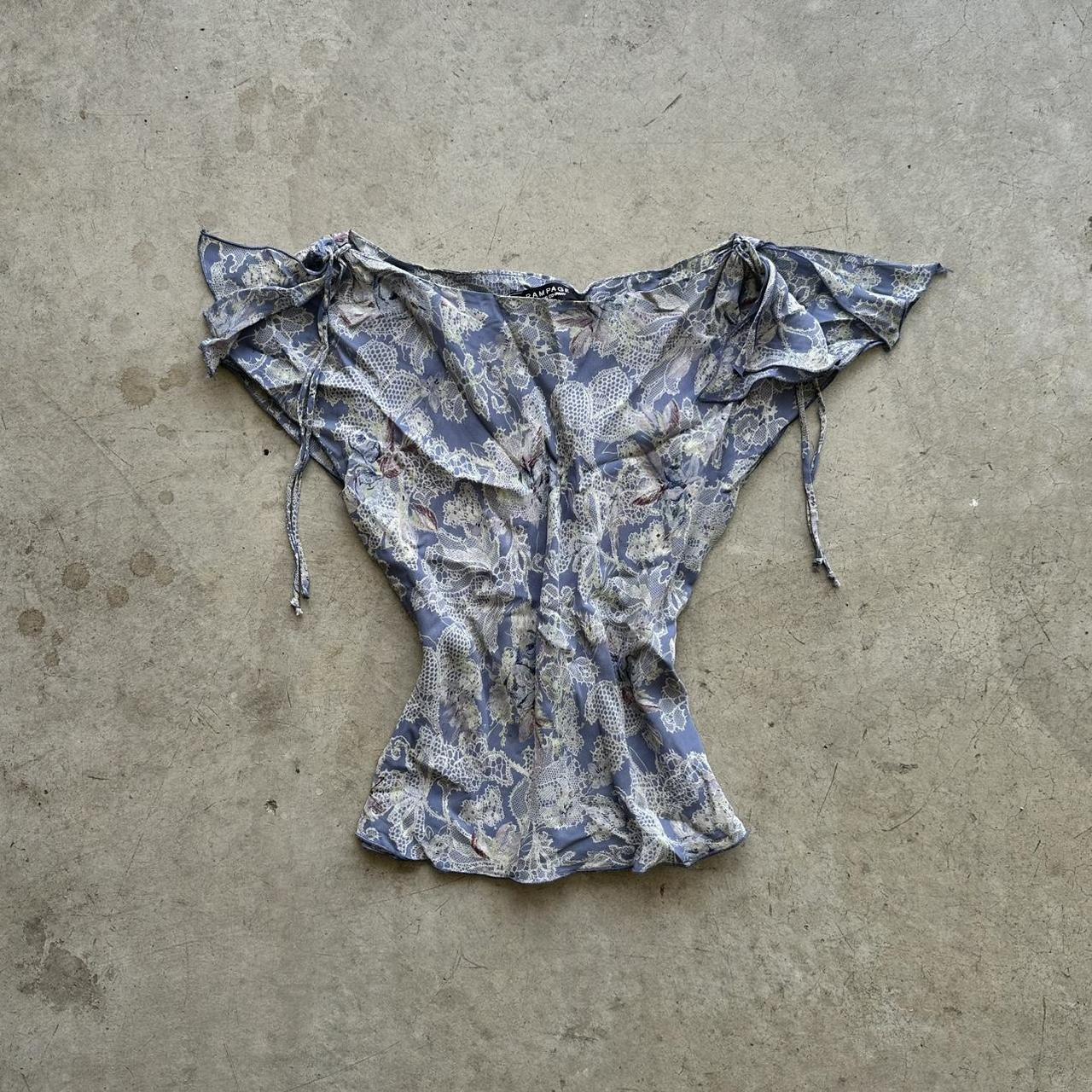 90s Rampage Ruffle Top • women’s medium • brand:... | Depop