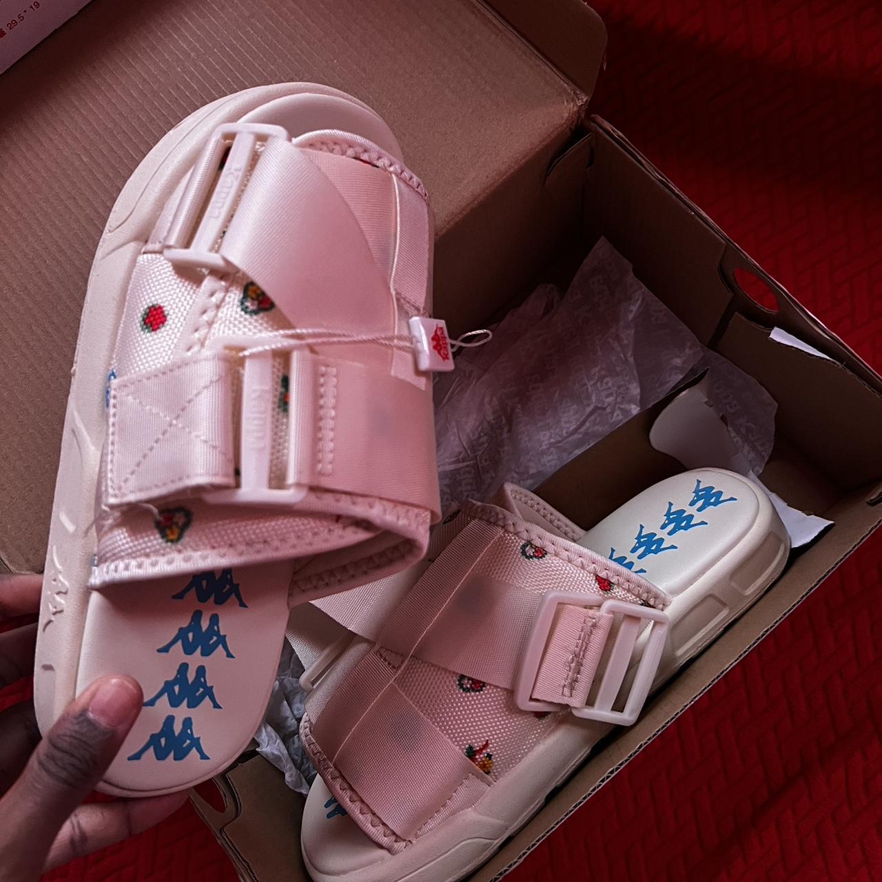 Brand New Kappa Slides Never worn! Size 5 Comes... - Depop