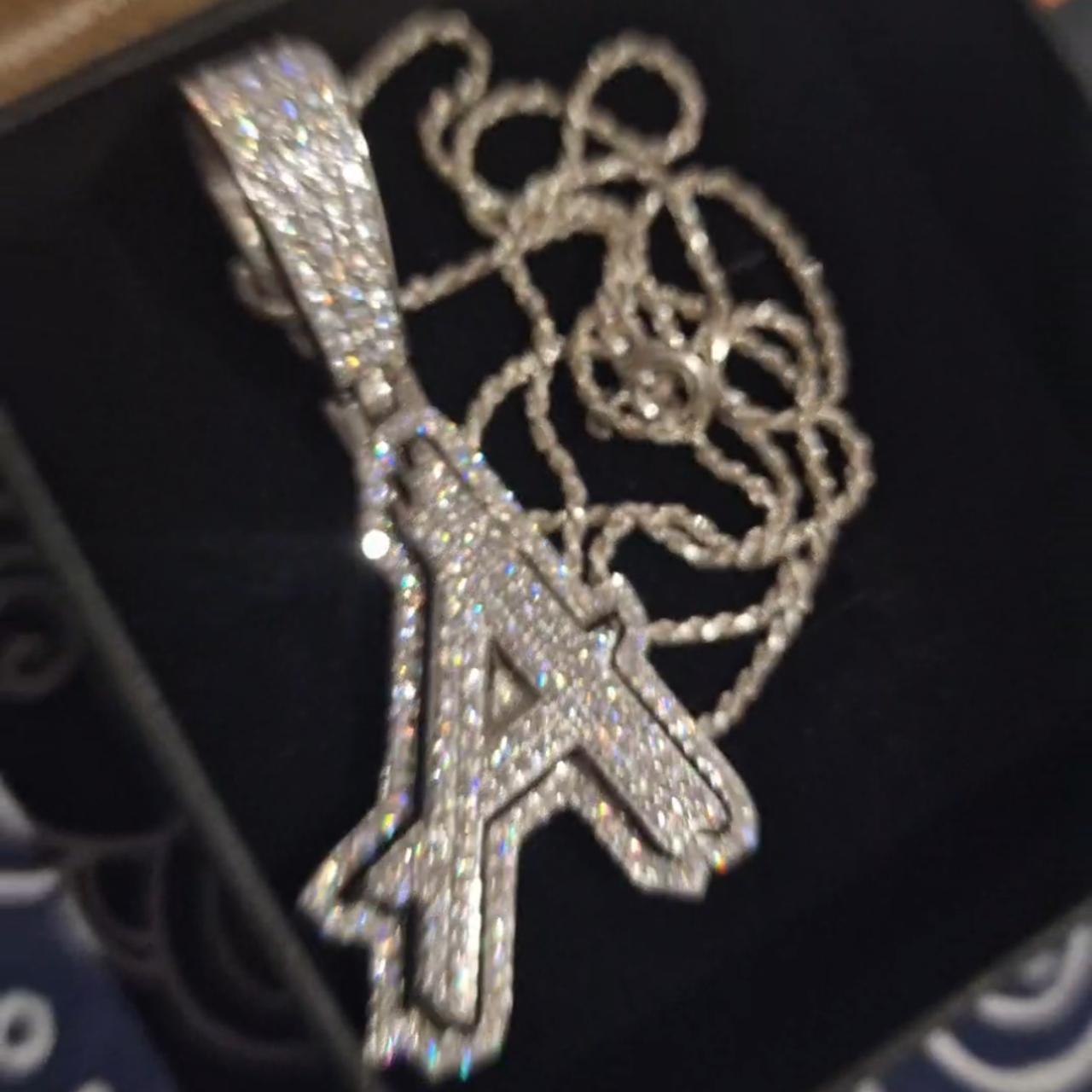 VVS Diamonds Pendant Letter A.💎 Authentic VVS.... - Depop