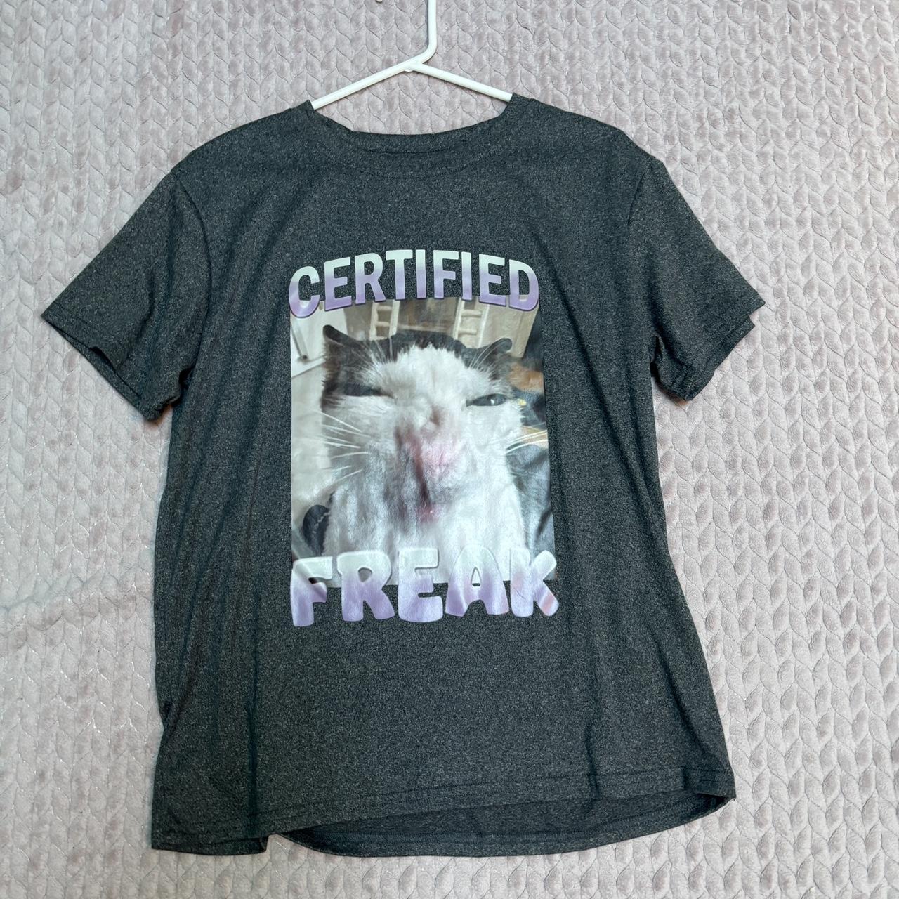 Certified freak shirt SHEIN nighttime shirt #funny... | Depop