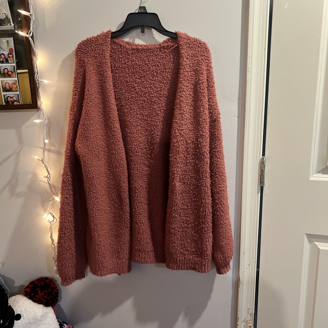 super soft and comfy rose/pink cardigan no tag but... - Depop