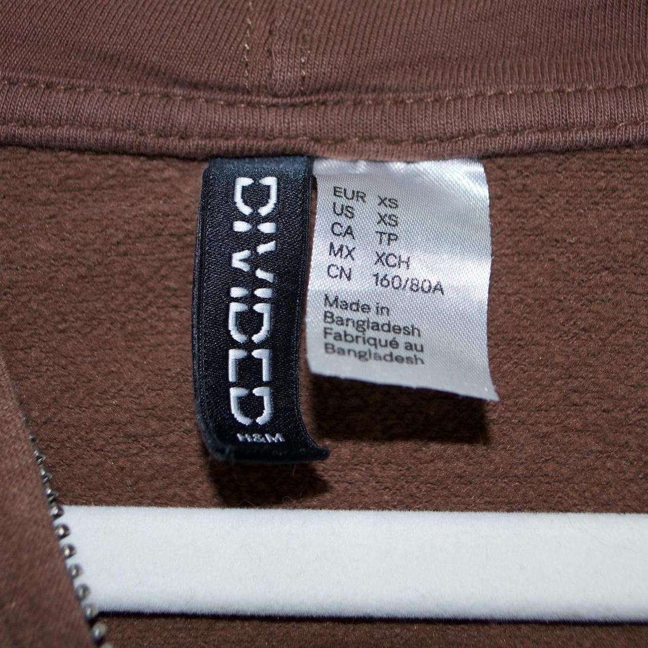 Brown cropped zip-up hoodie - Depop