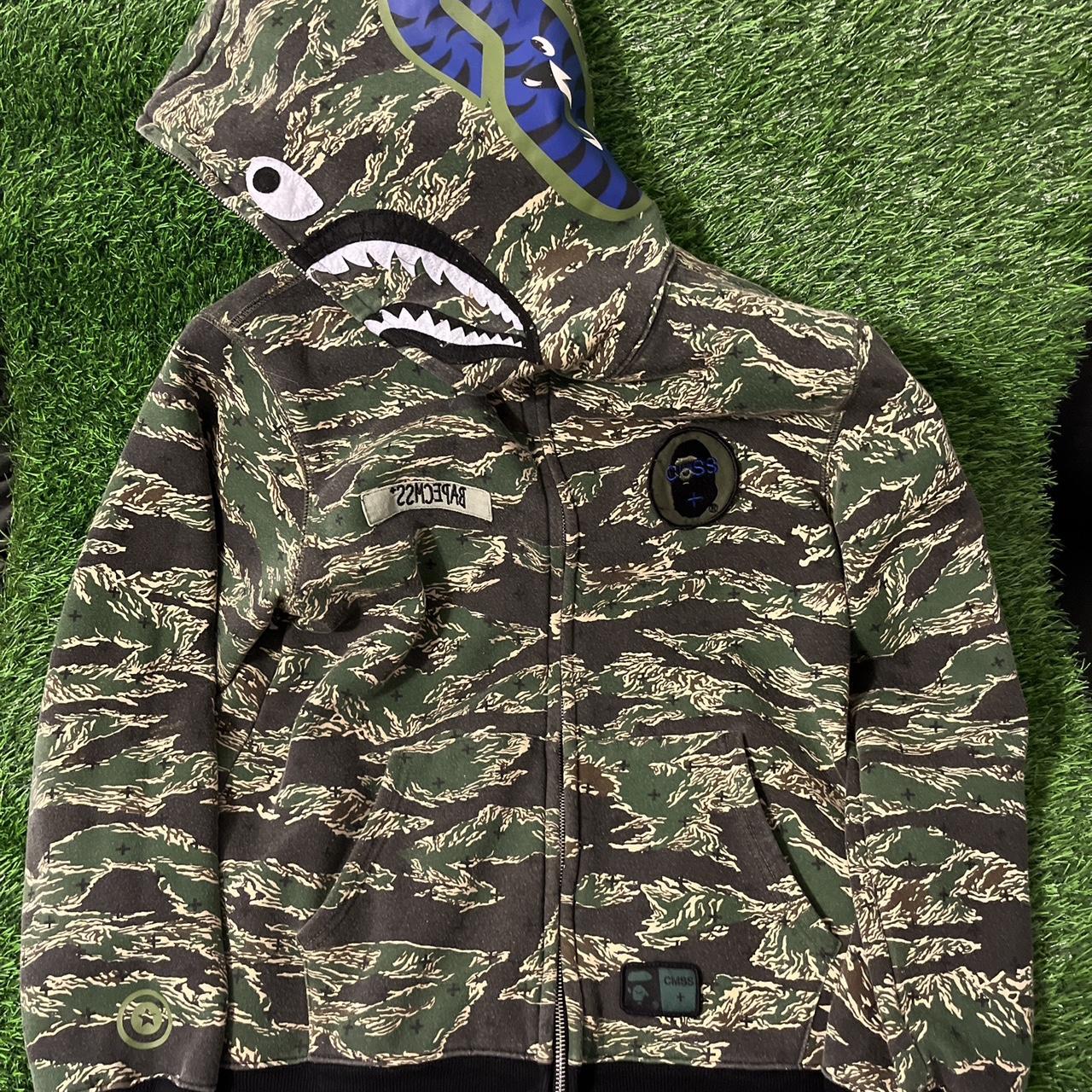 Authentic Bape hoodie. TIGER CAMO BAPE CMSS... - Depop
