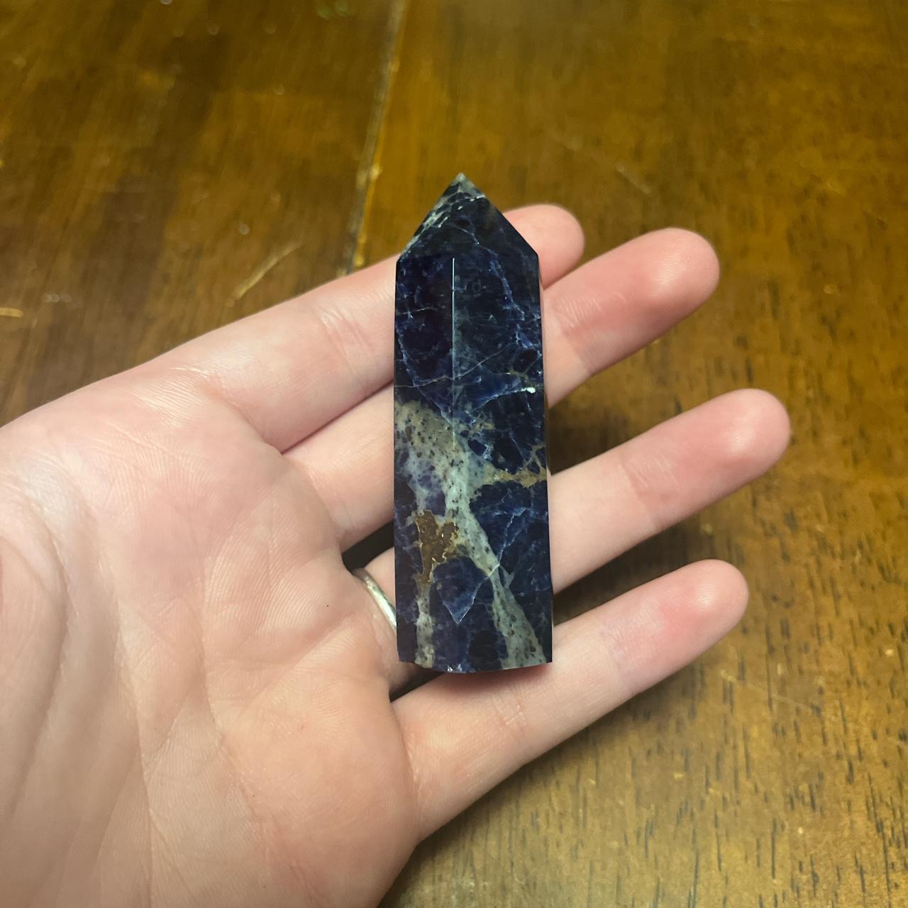 dark blue crystal tower - Depop