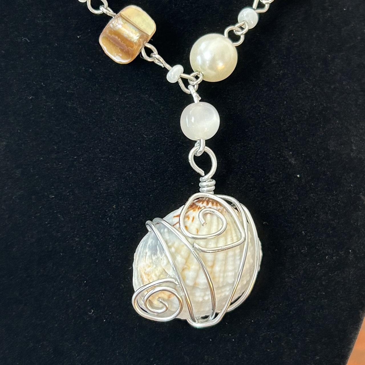 Handmade wire shell necklace! ☆ #handmade #shell... - Depop