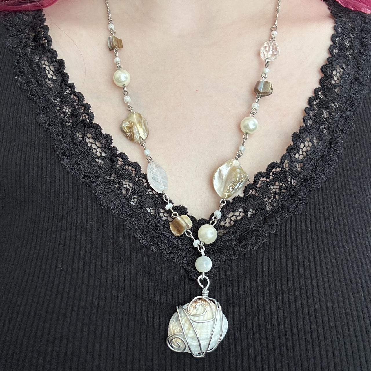 Handmade wire shell necklace! ☆ #handmade #shell... - Depop
