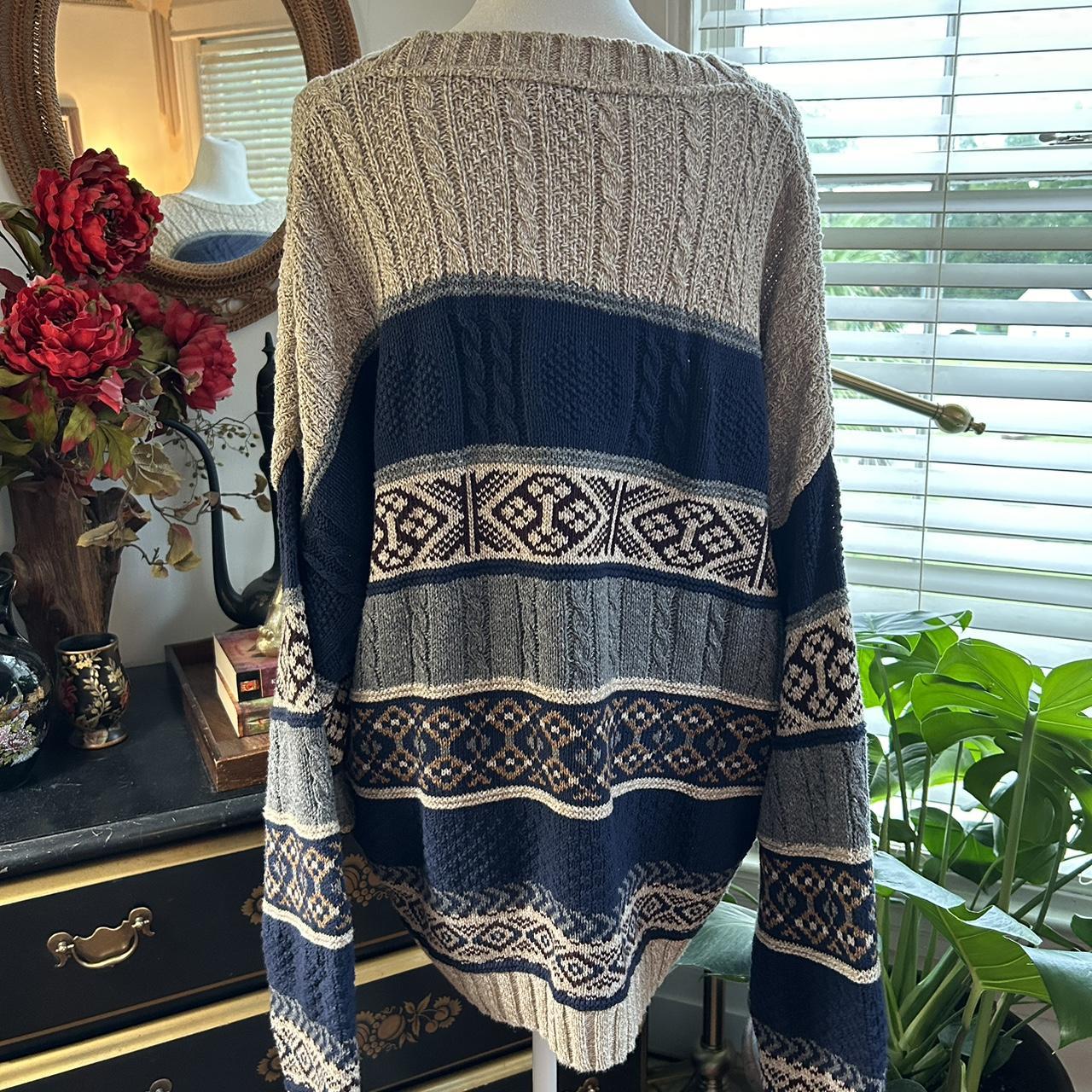 Liberty Sweaters, Men’s cream and navy... - Depop