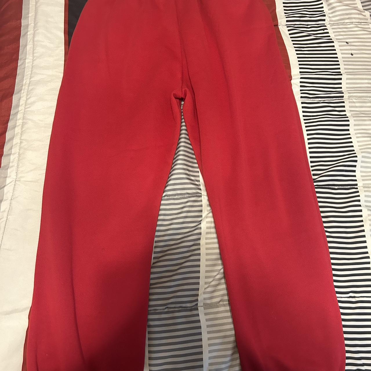 RED ATLANTA SWEATPANTS SIZE MENS X-LARGE RUN... | Depop