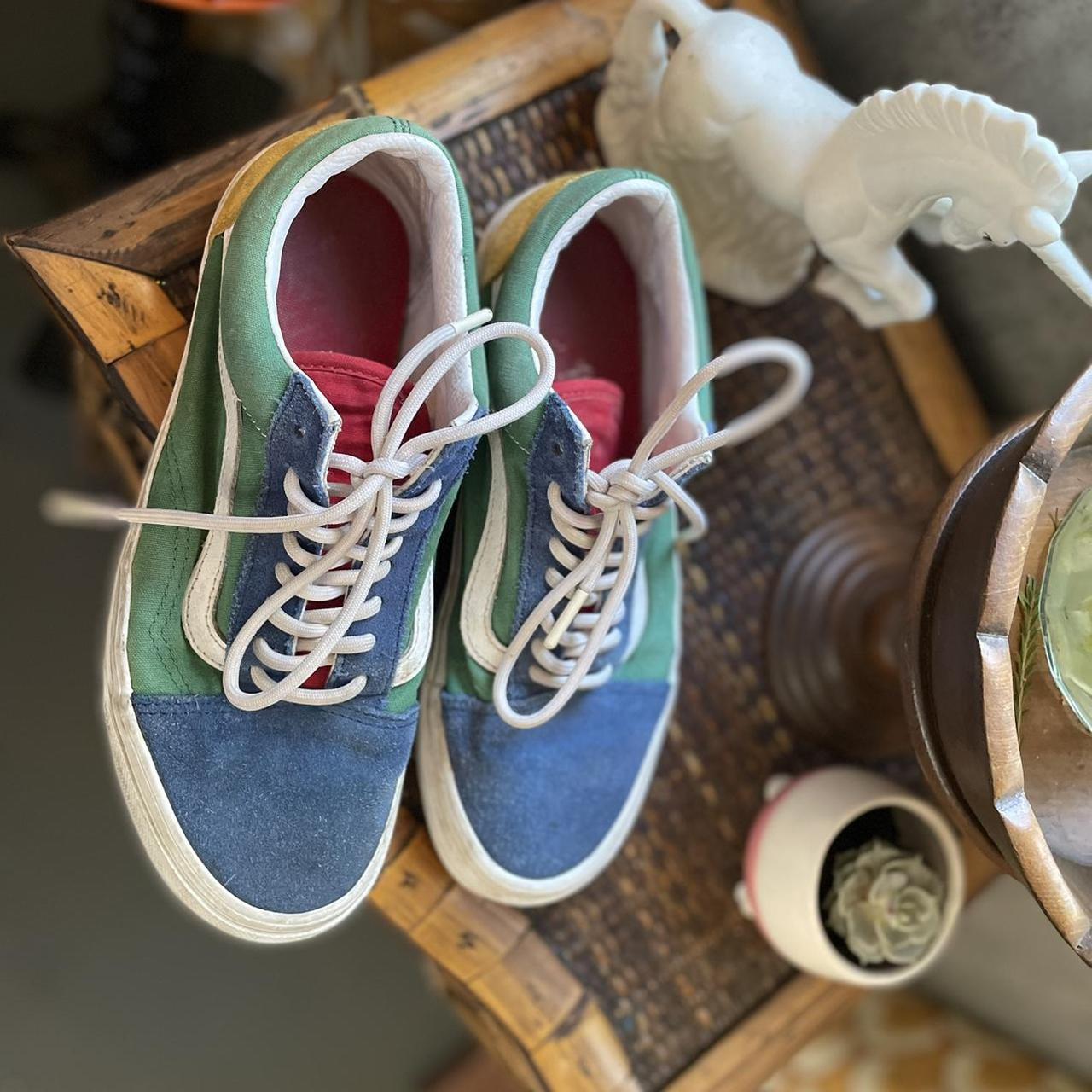 Vans primary color-block shoes. Sz 7 m/ 8.5... - Depop