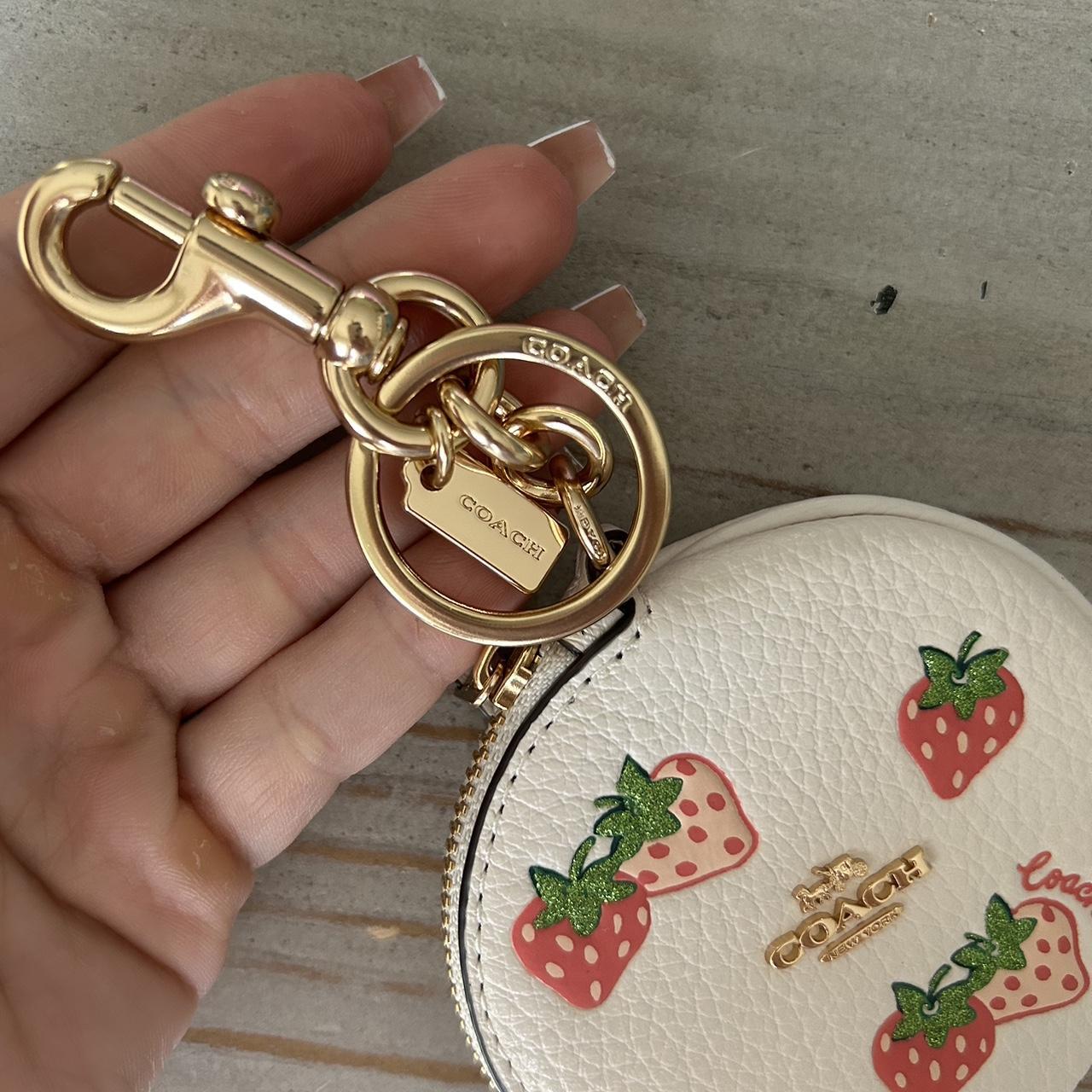 Adorable Coach strawberry print snap trigger bag... - Depop