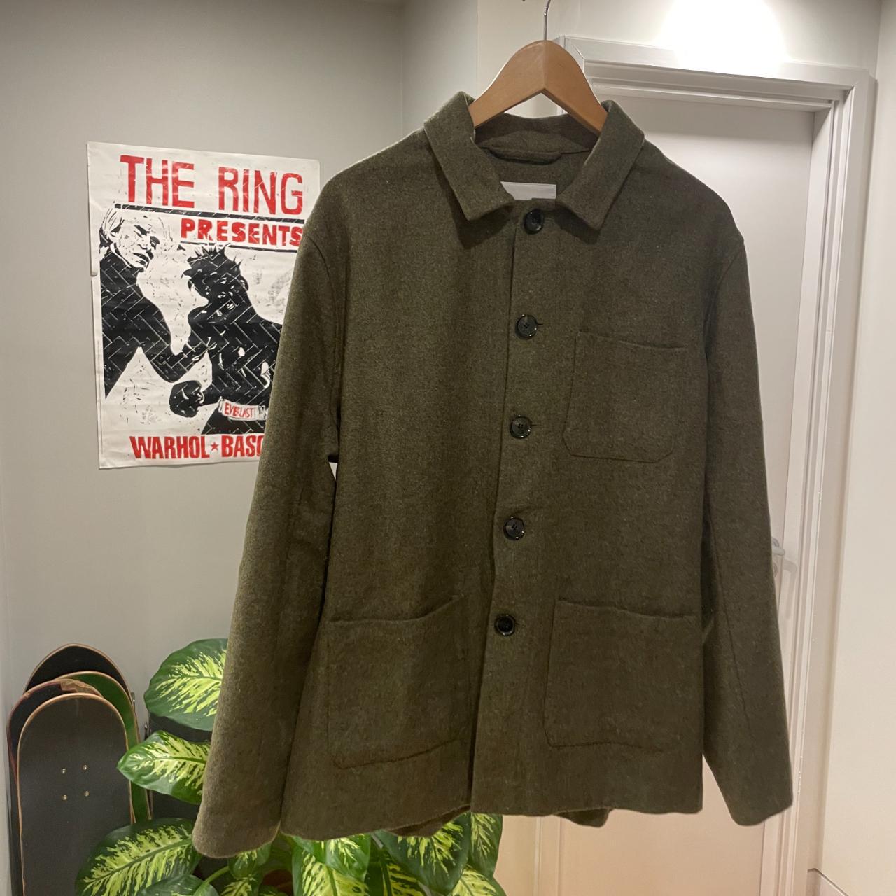 WEAR London Green Wool Jacket Size L Great Condition - Depop