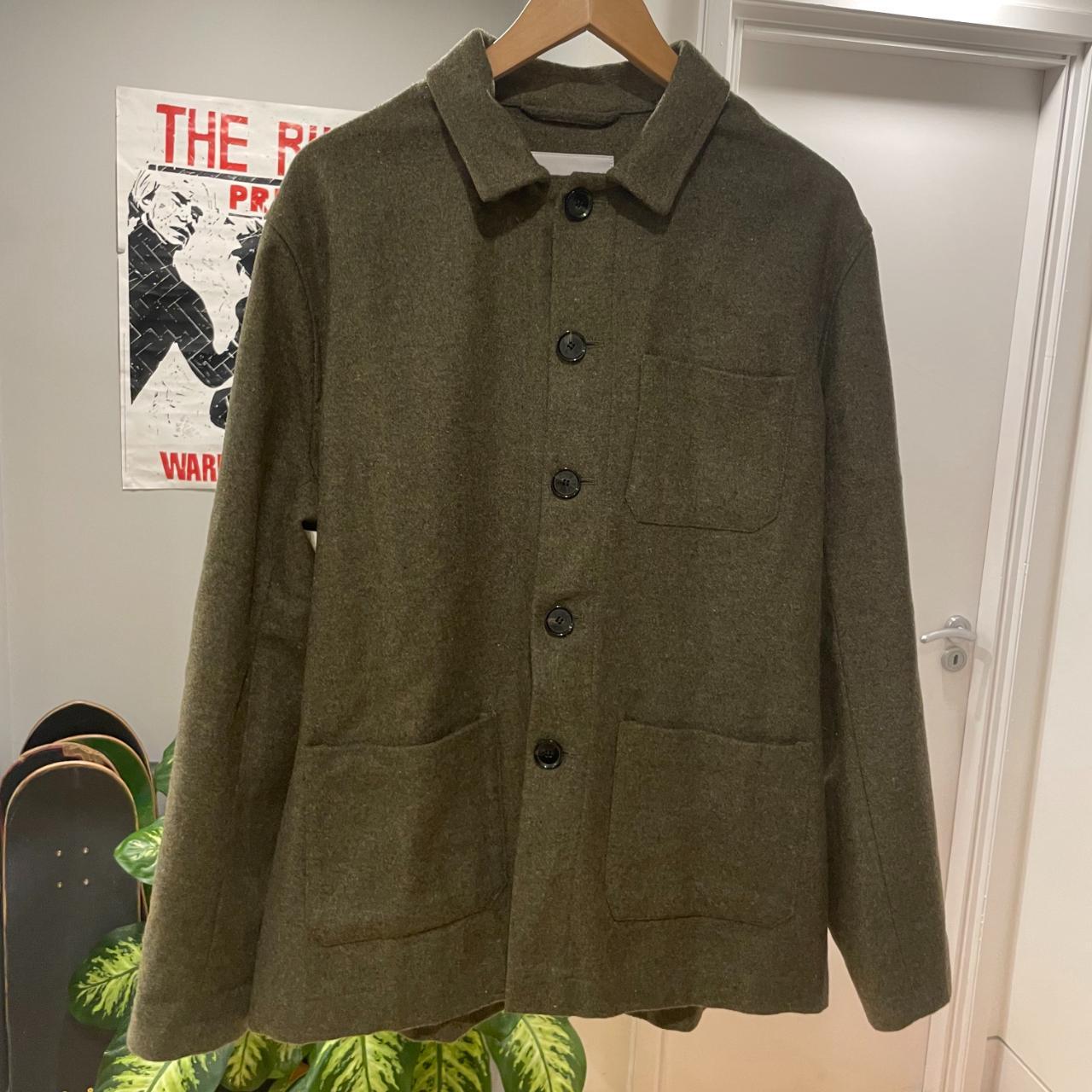 WEAR London Green Wool Jacket Size L Great Condition - Depop