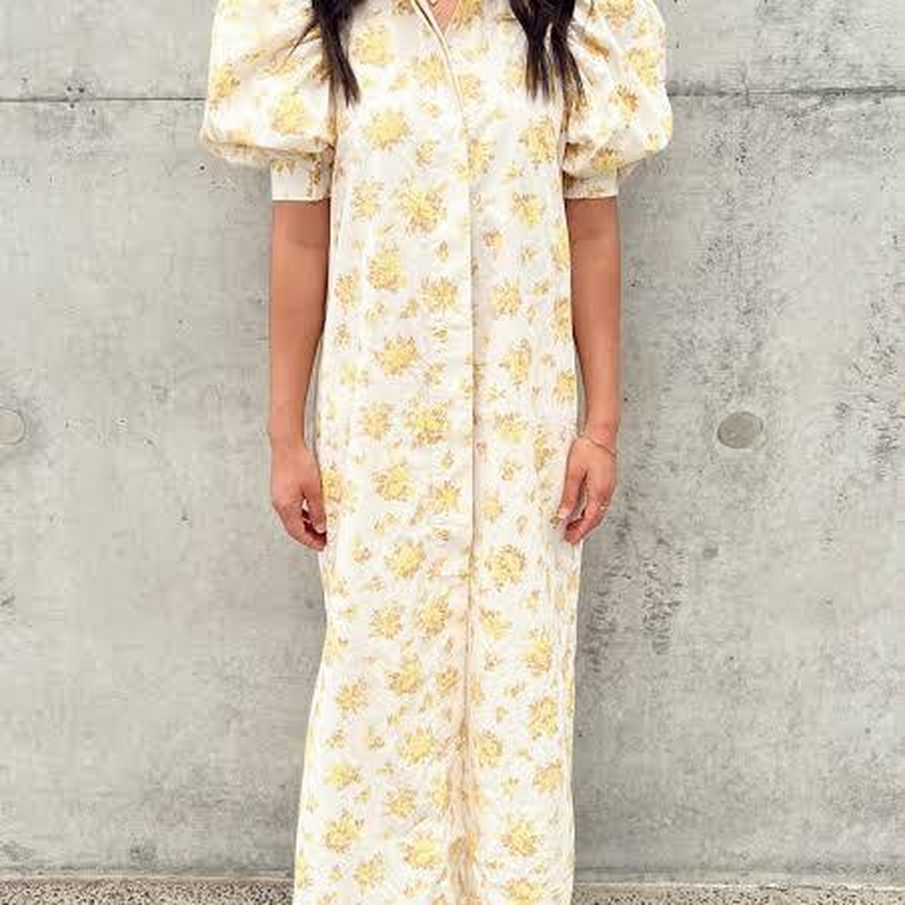 Rowie the Label Macy Organic Midi dress blossom Size... - Depop