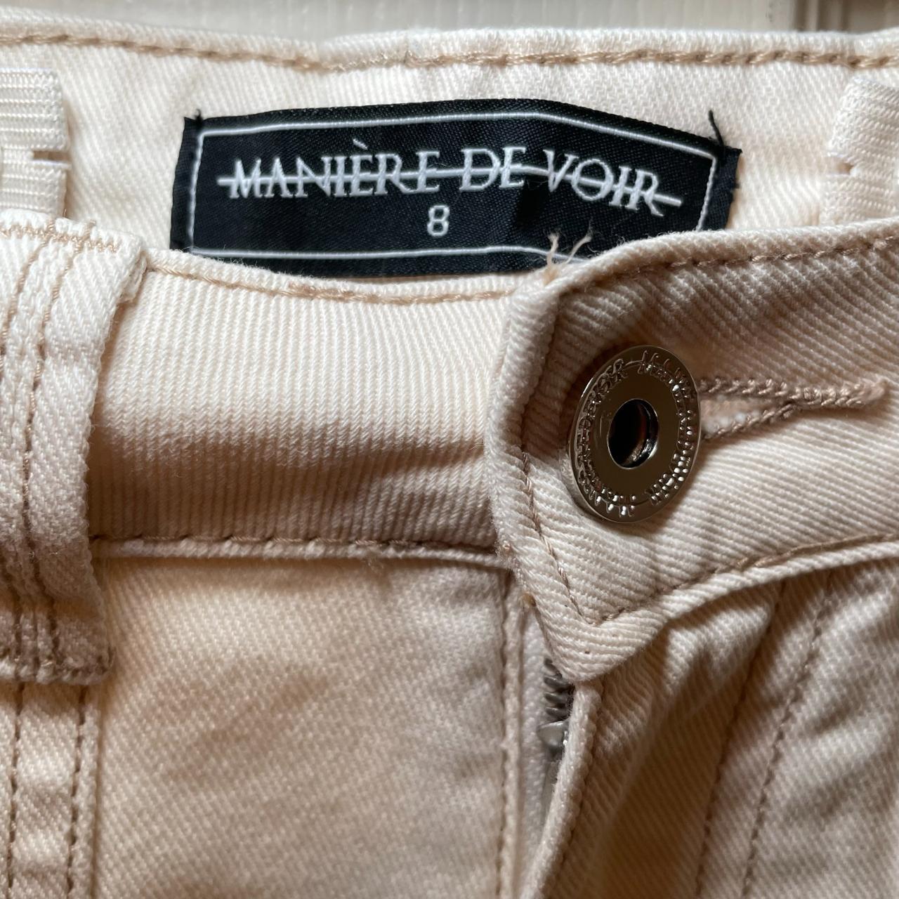 Manière De Voir Pocket Detail Mom Jeans Ecru Size Depop