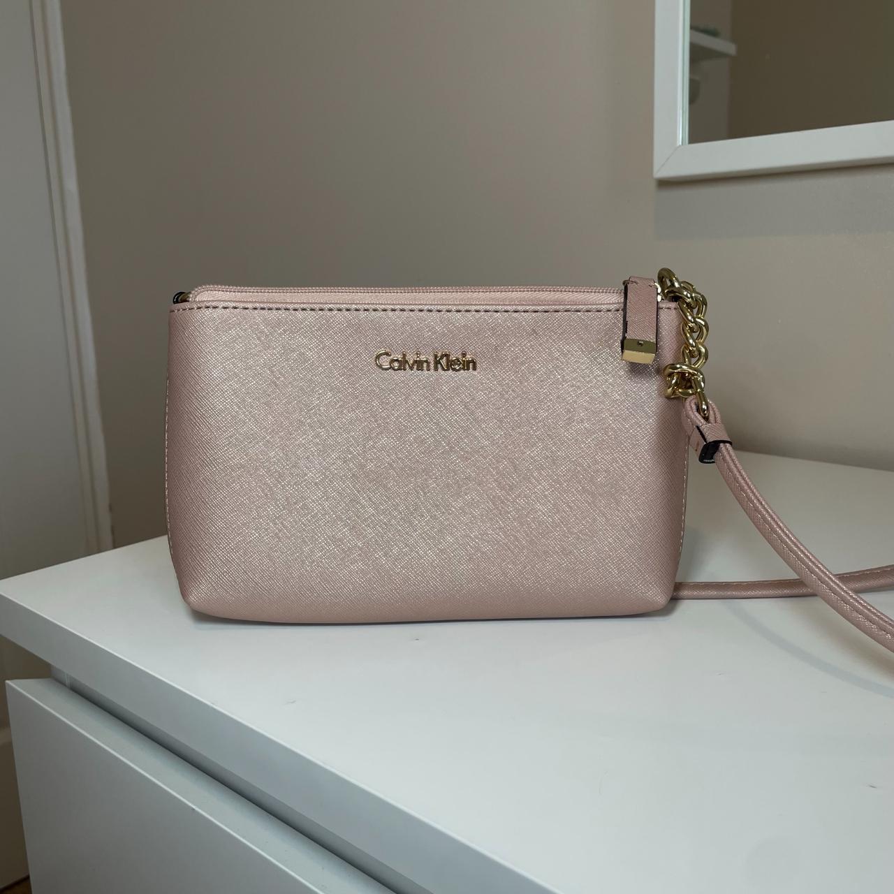 Calvin Klein Cross body pink bag Never used Great... - Depop
