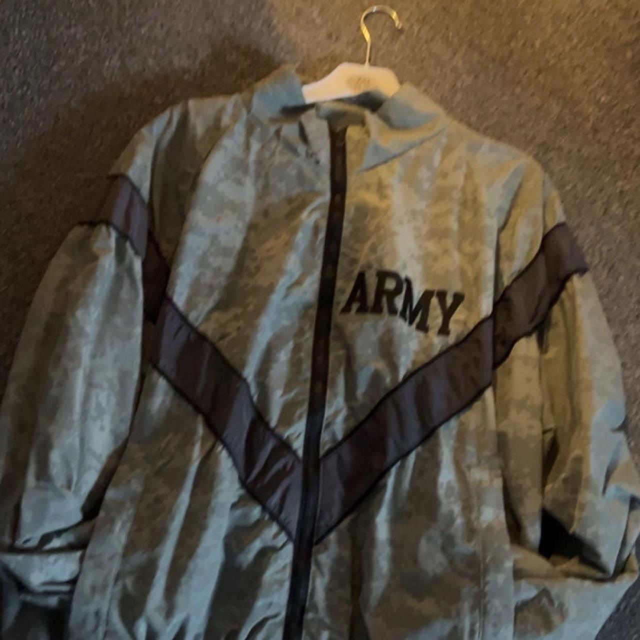 Army Windbreaker Jacket Army Windbreaker... - Depop