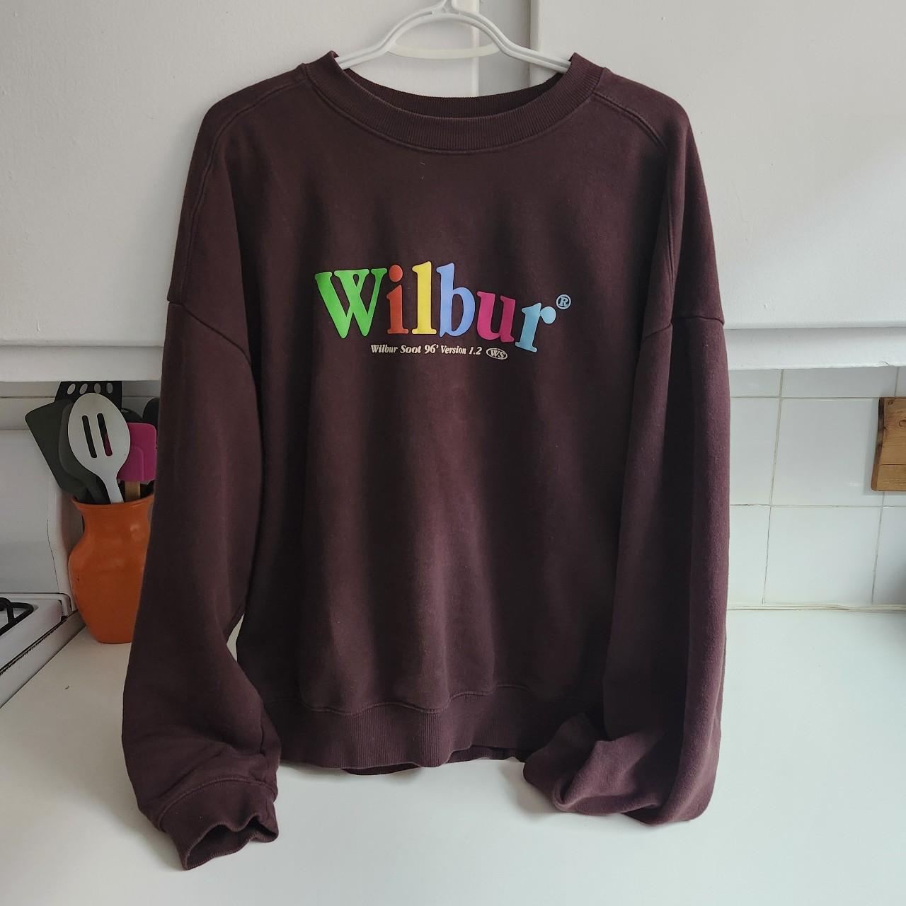 wilbur soot brown pullover, not worn more than five... - Depop