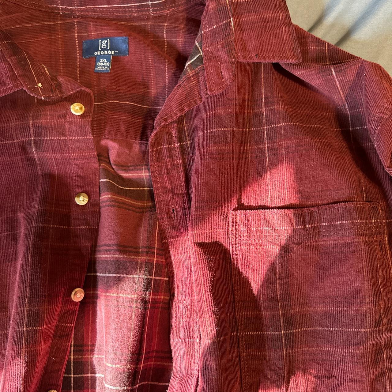 maroon flannel XXL Price negotiable - Depop