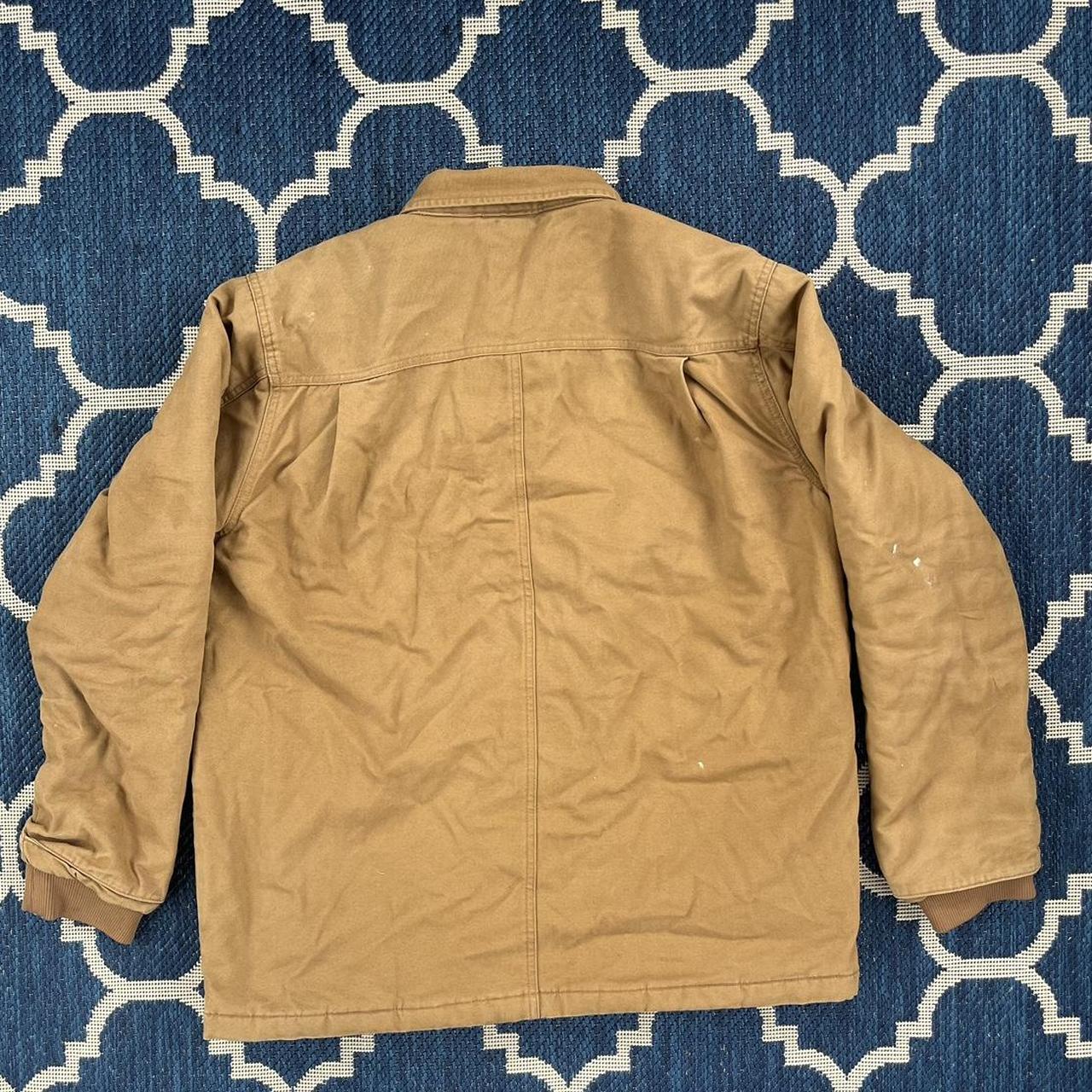 Brown dickies Detroit jacket Carhartt replica size... - Depop