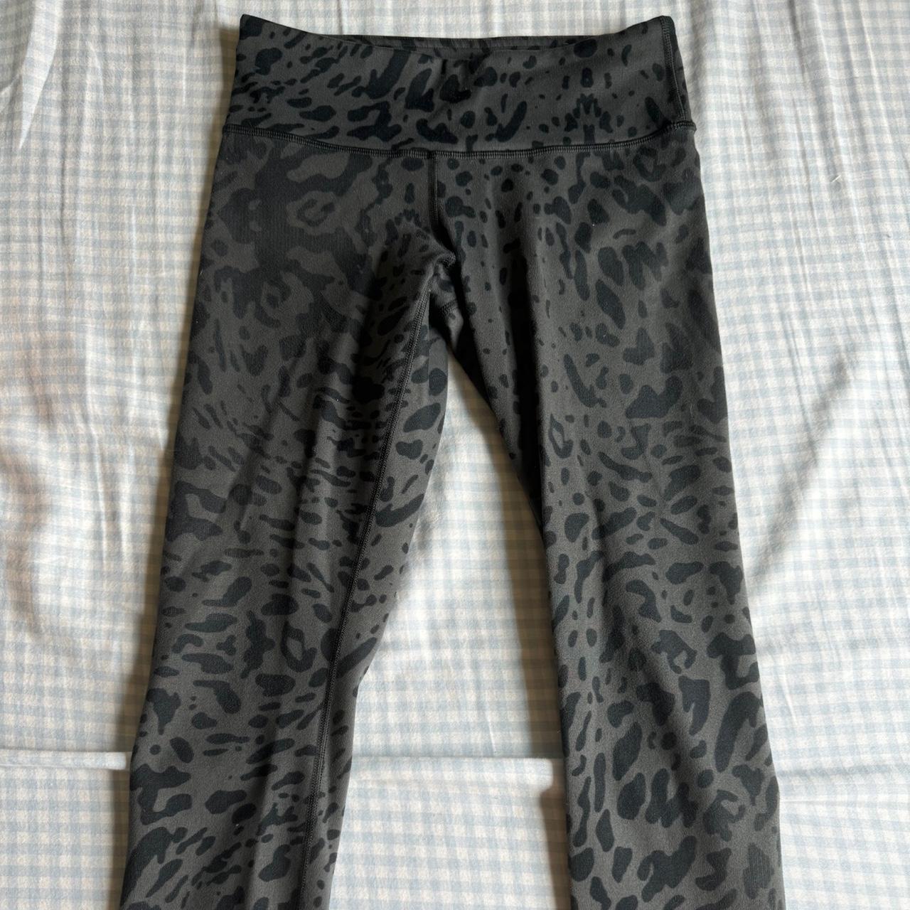 Lululemon Leopard Print Mid Ankle Length Leggings... | Depop