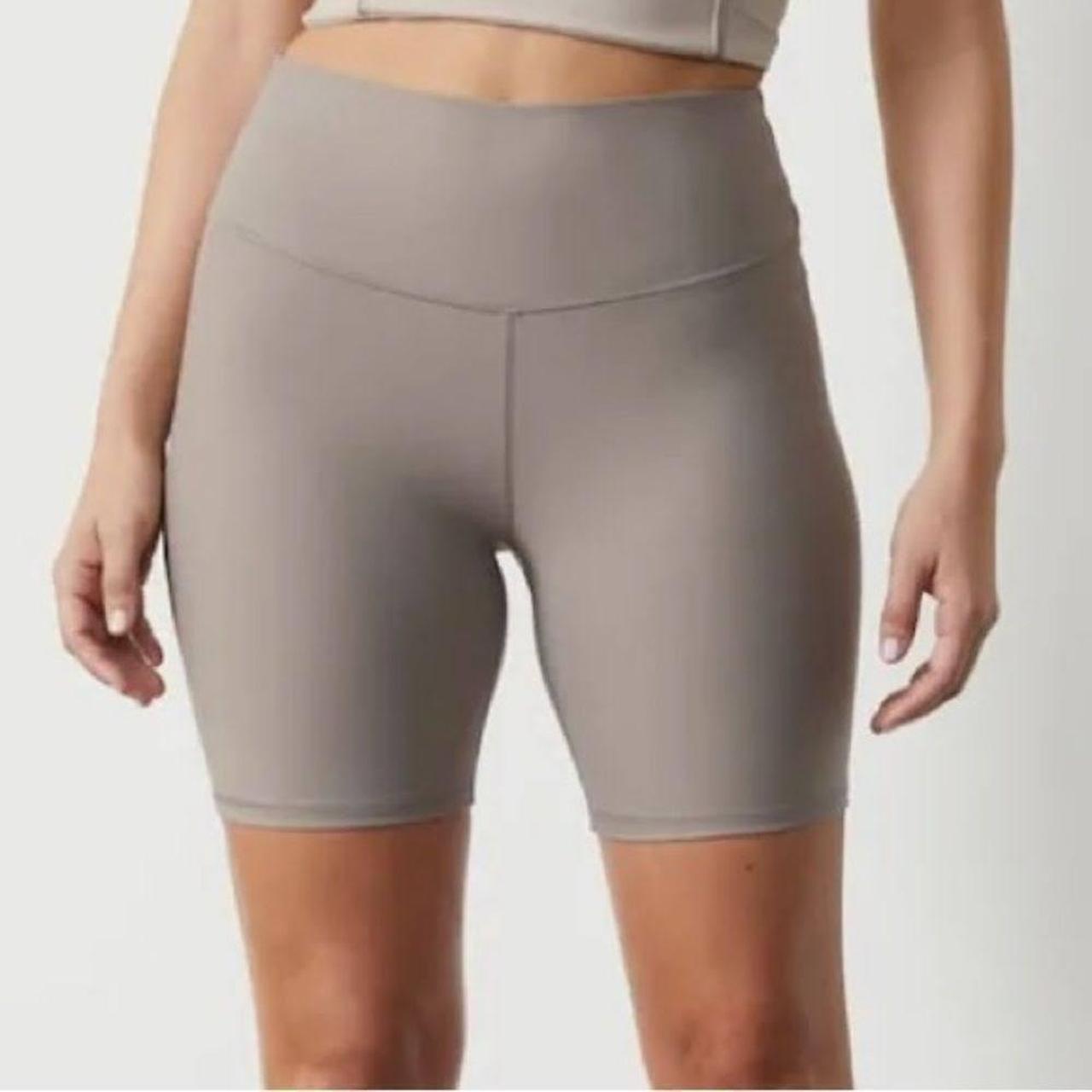 Abercrombie & Fitch YPB Bike Shorts Tan Size Small - Depop