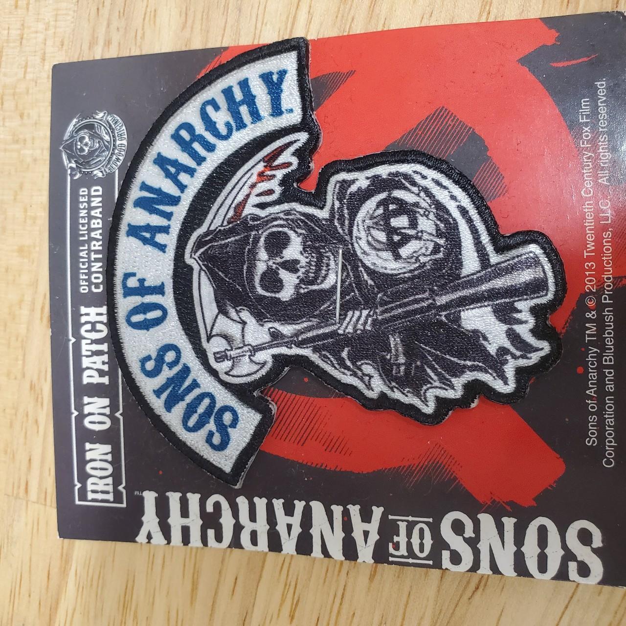 Sons of Anarchy SOA Reaper Iron on Patch. 3.5" - Depop