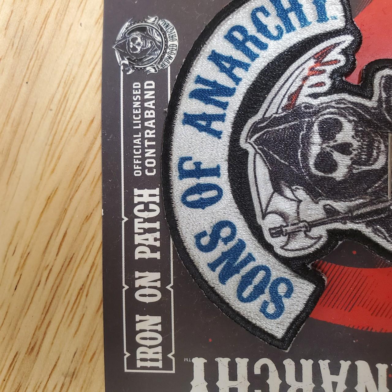 Sons of Anarchy SOA Reaper Iron on Patch. 3.5" - Depop