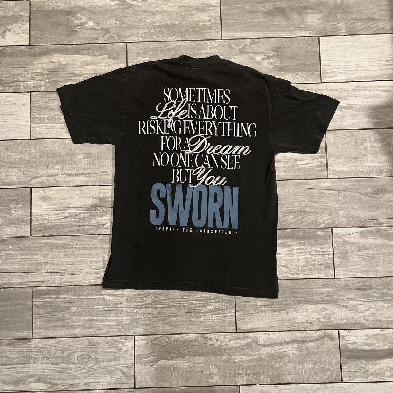 SWORN “INSPIRE THE UNINSPIRED” TEE REALLY GOOD... - Depop